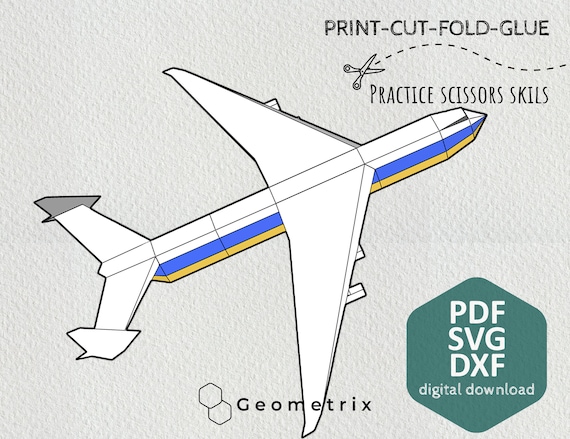 An-225 Mriya Make Your Own Low Poly Paper Plane Papercraft - Etsy Canada