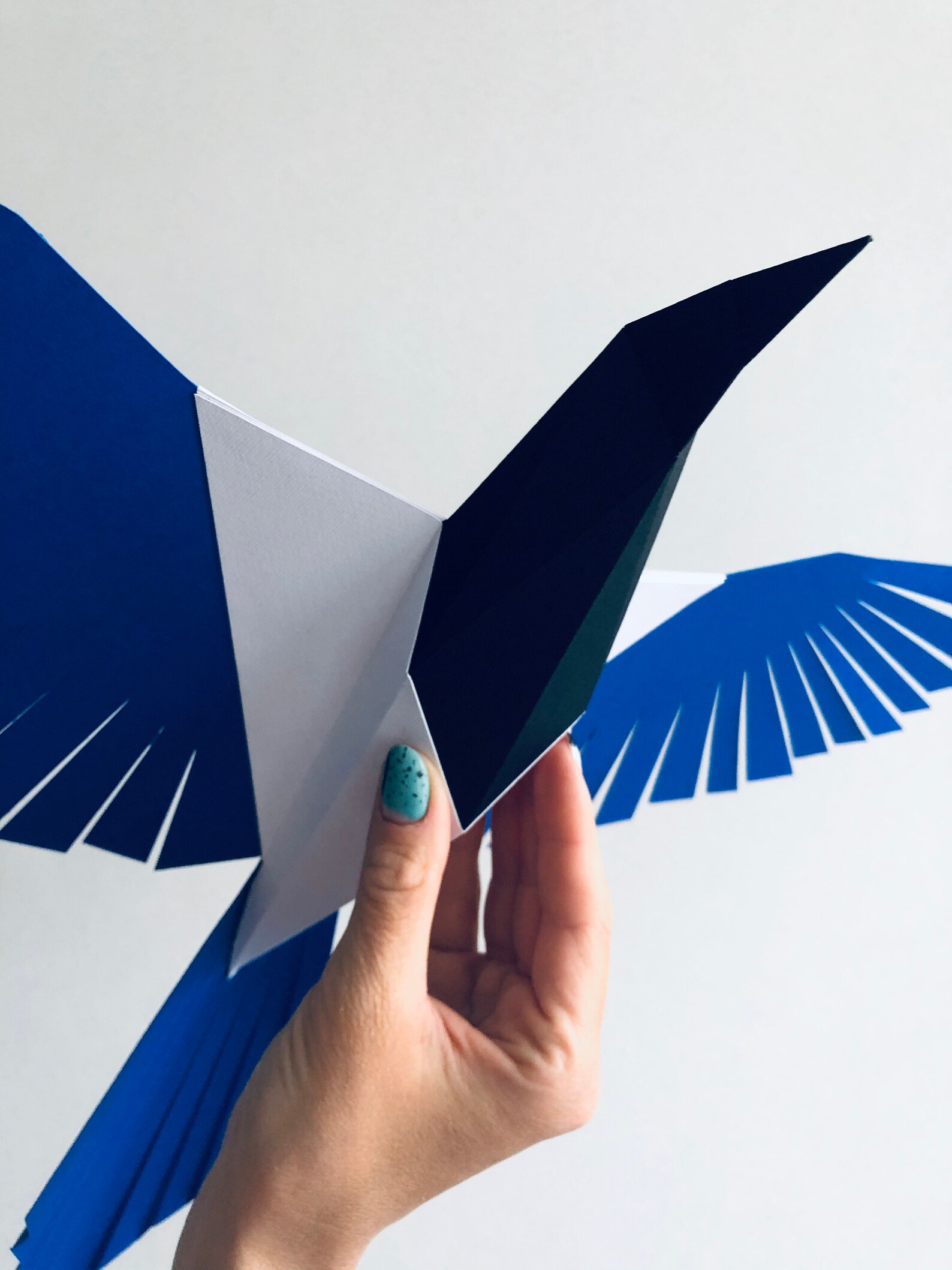 Geometric Magpie Papercraft Sculpture – DIY 3D Bird (PDF Pattern) - Etsy