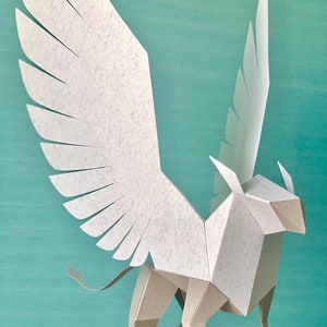 Griffin Papercraft Template – DIY 3D Paper Toy (PDF) - Etsy