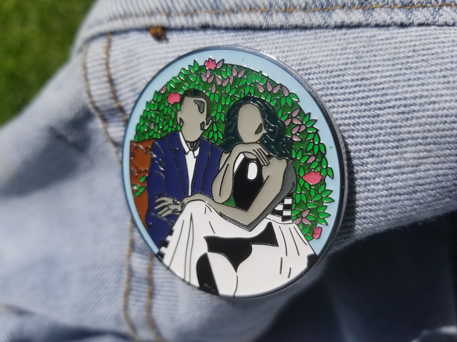 Peace Portrait Pin - Etsy
