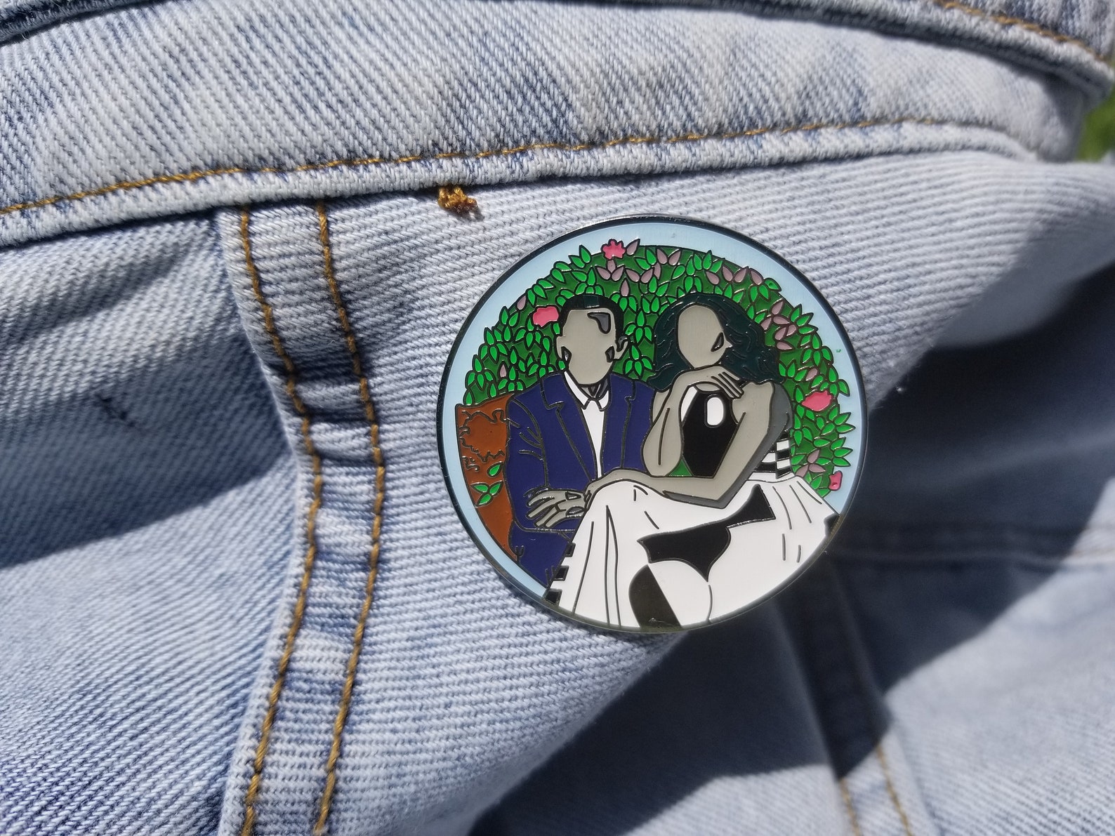 Peace Portrait Pin - Etsy
