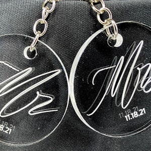 Mr&mrs Keychains Personalization - Etsy