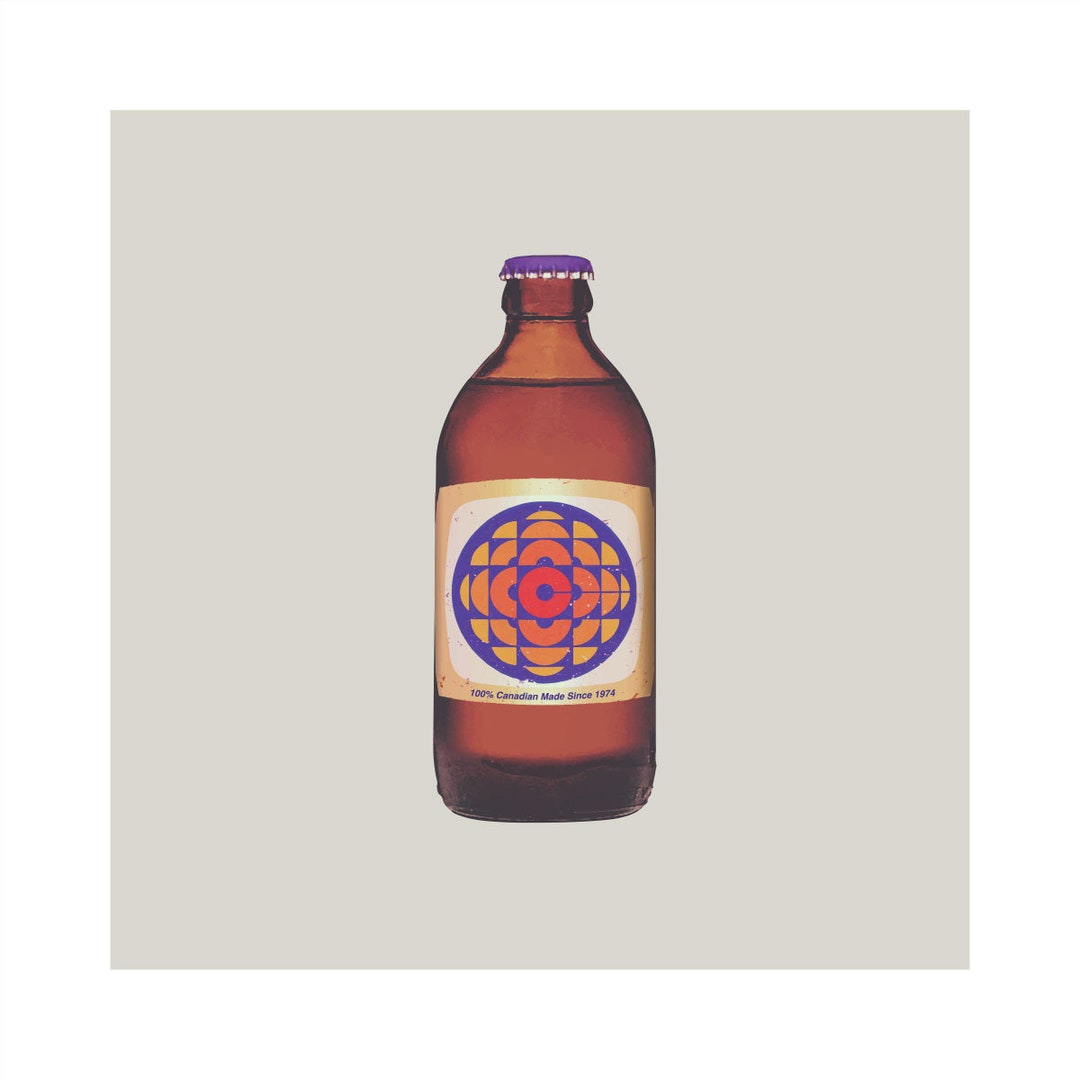 CBC Stubby Beer Bottle: Wall Art for Beer Fans, Canadiana, Retro Decor ...