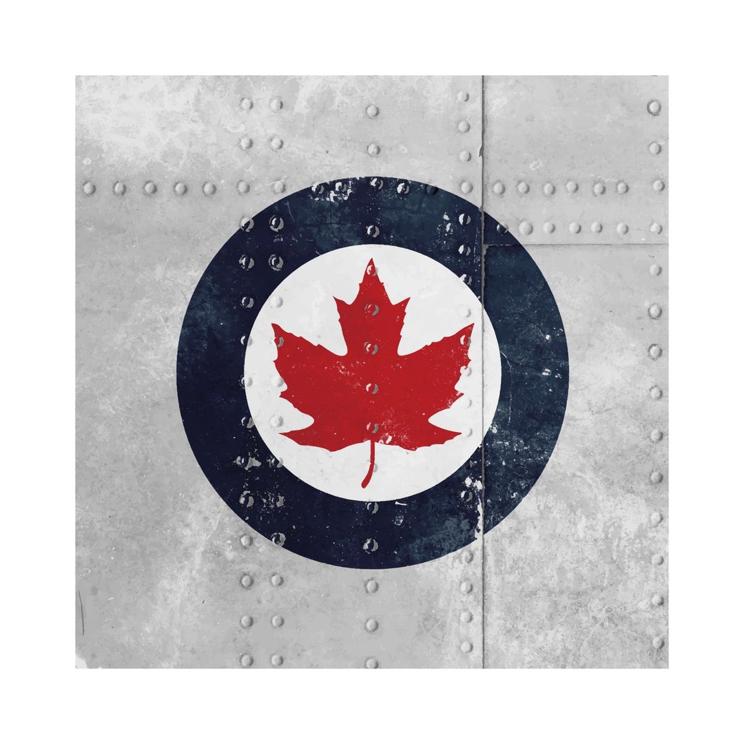 RCAF Riveted Roundel Wall Art: Canadian Military History Decor - Etsy