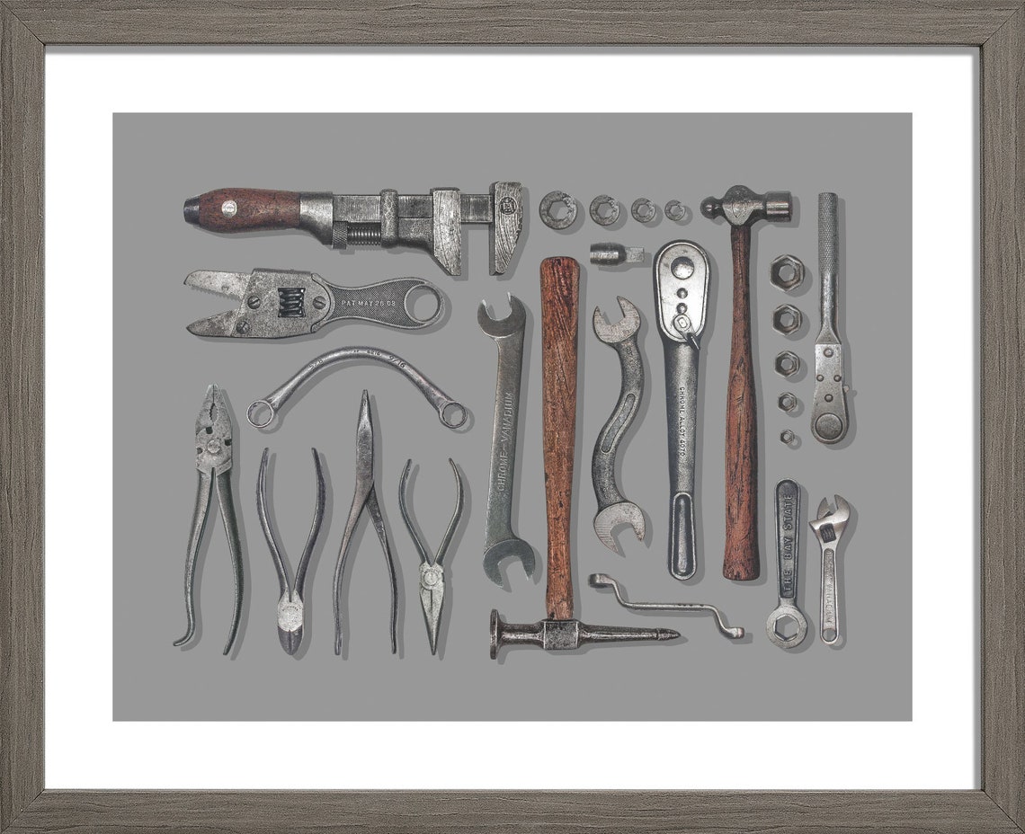 Antique Mechanics Tools: Art Print Wall Art for Tool Fans - Etsy
