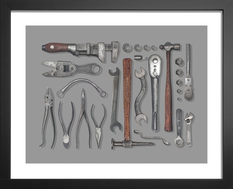 Antique Mechanics Tools: Art Print Wall Art for Tool Fans - Etsy