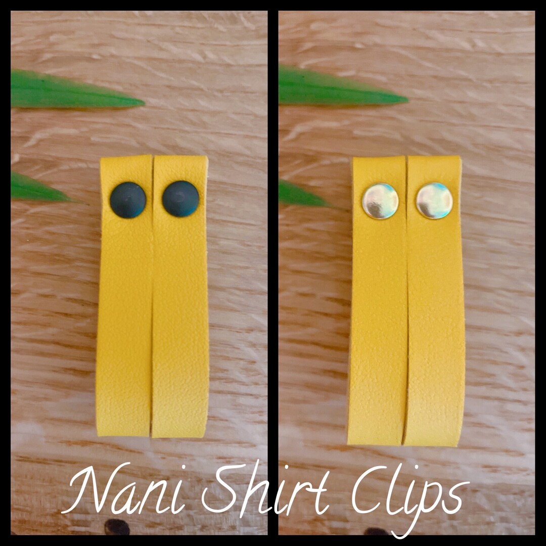 Limited Color: Sunshine Yellow, Nani Shirt Clips, Faux Leather ...