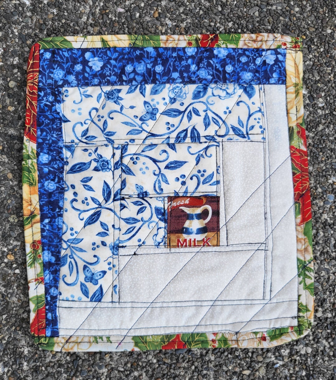 Doll Quilt-milk Pitcher and Roses - Etsy