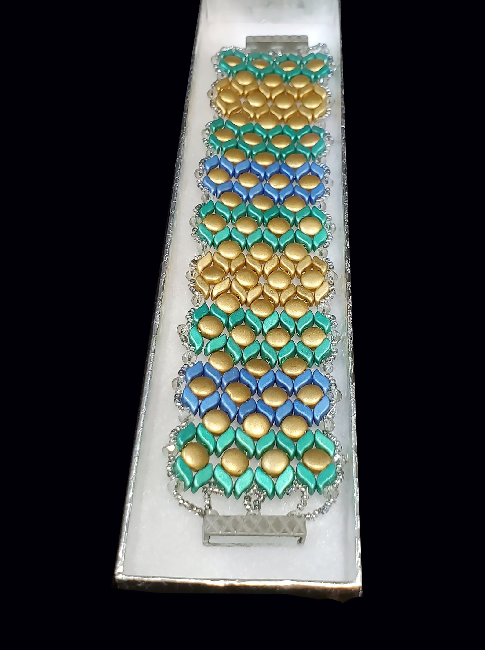 Riverbed Bracelet Bead Weaving Jewelry Peyote Stitch - Etsy