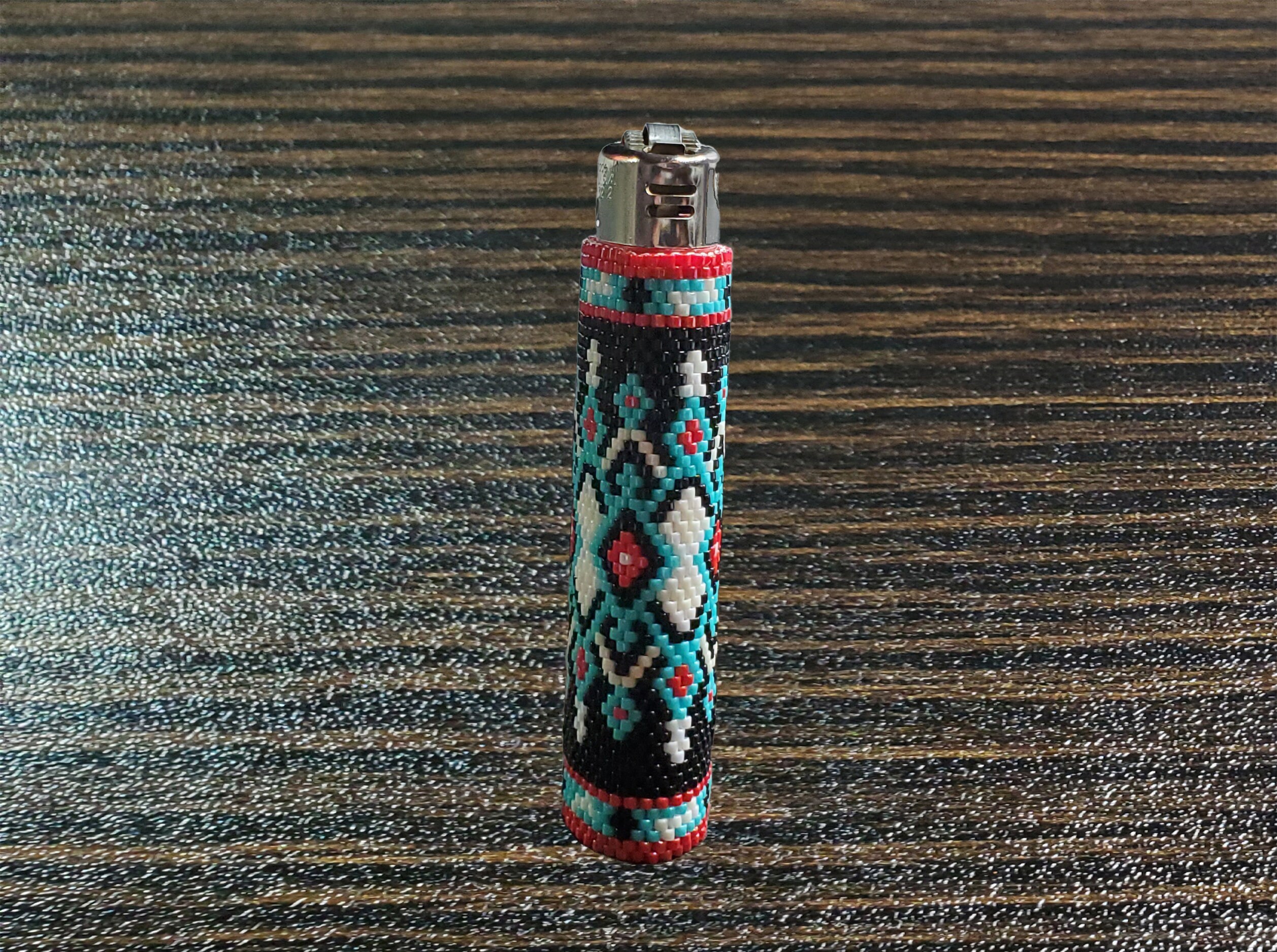 Hand Beaded Noble Lighter Case, Fits Full-size Bic Lighter - Etsy
