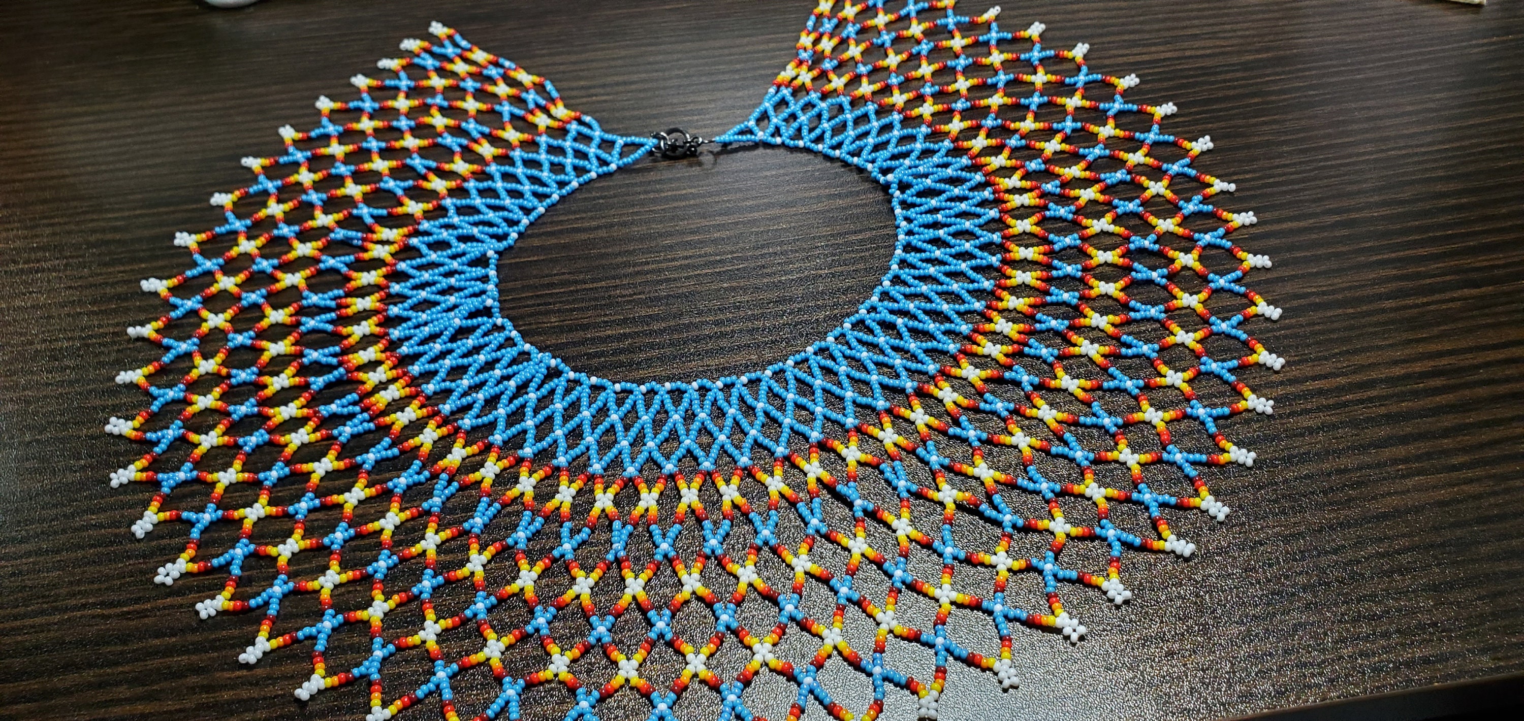 Fiesta Beaded Collar Necklace, Native American - Etsy