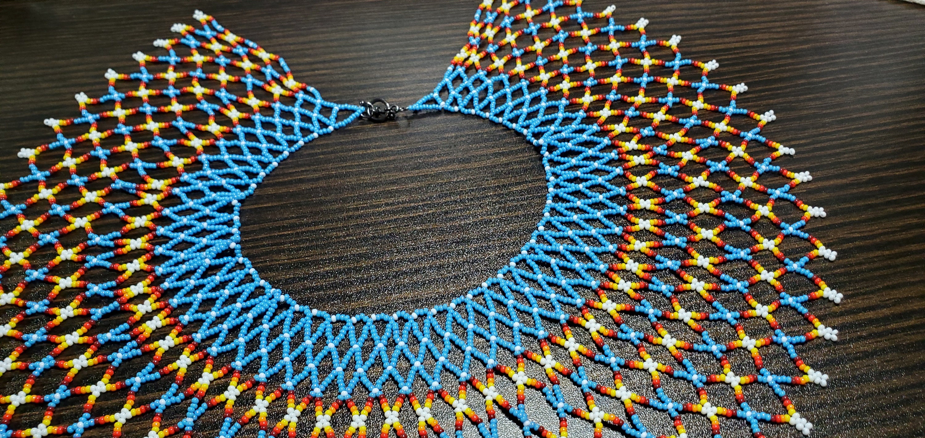 Fiesta Beaded Collar Necklace, Native American - Etsy