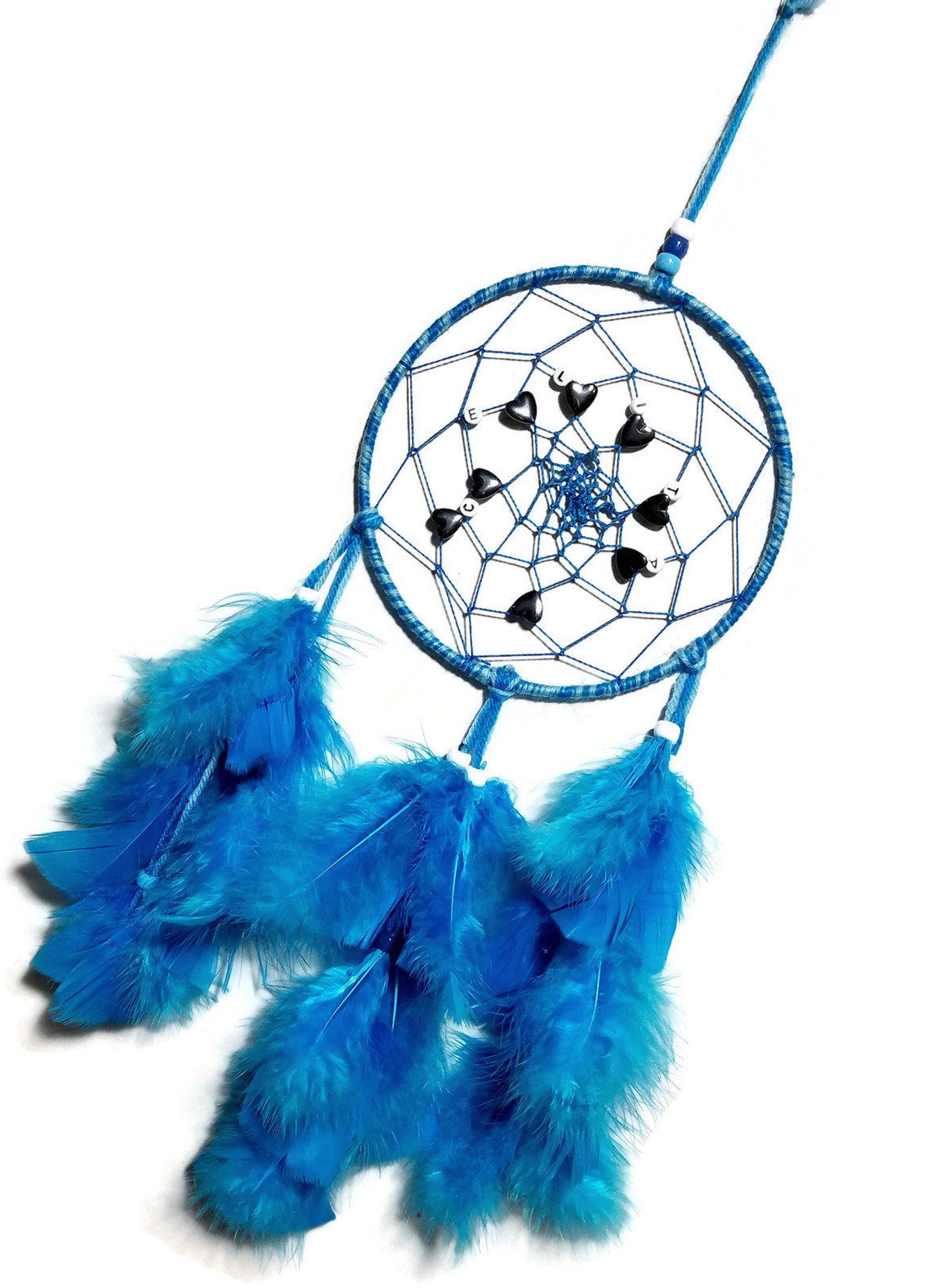 Blue Personalized Dream Catcher Celita Dreamcatcher | Etsy