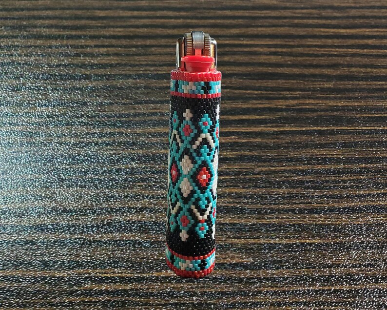Hand Beaded Noble Lighter Case, Fits Full-size Bic Lighter - Etsy