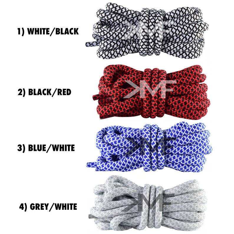Rope Two Tone Classic Honeycomb Premium Shoelaces Colorful - Etsy