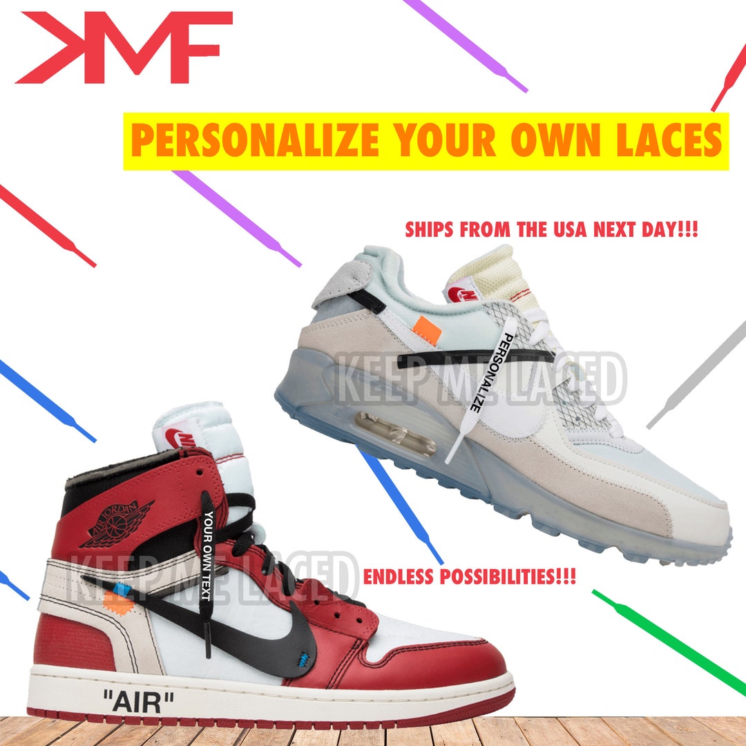 Personalize Your Shoelaces Premium Flat Laces With Personalized Custom ...