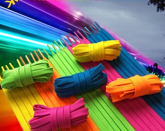 Neon Shoelaces - Etsy