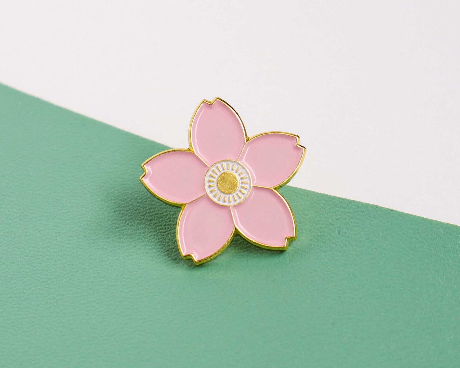 Cherry Blossom Pink Pin Badge Sakura Japanese Flower Enamel - Etsy