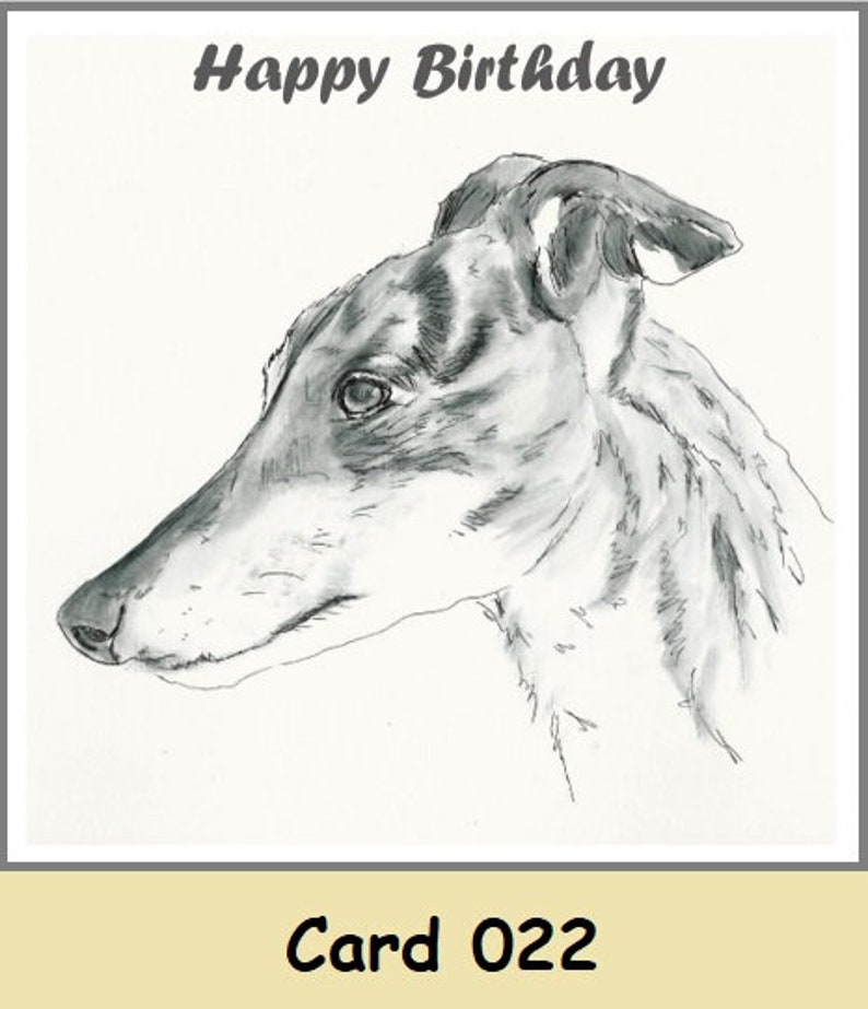 Greyhound Themed Birthday Cards - Etsy UK