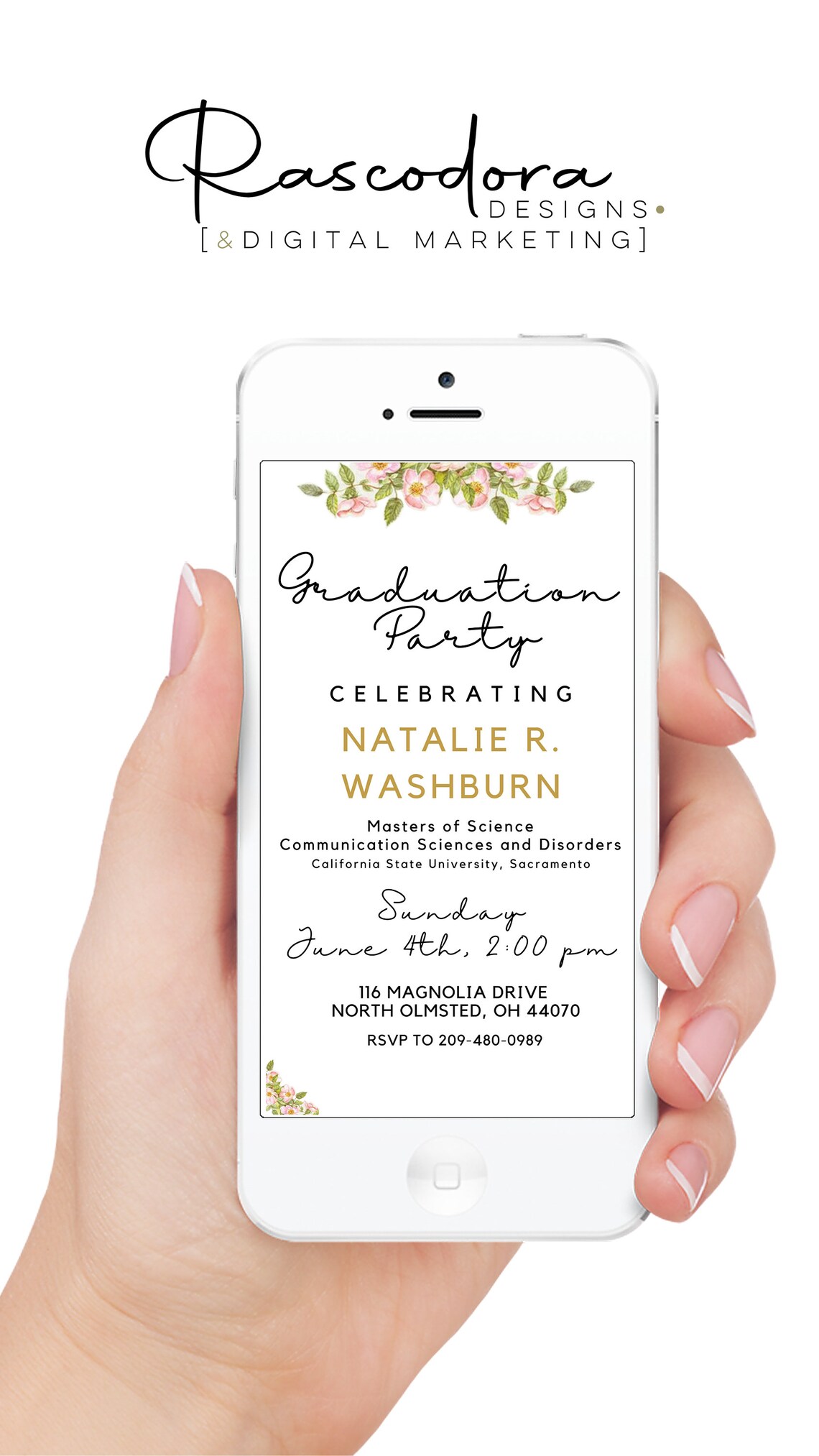 Electronic Graduation Invitation Editable Template College Etsy Electronic Graduation Invitation Editable Template College Etsy