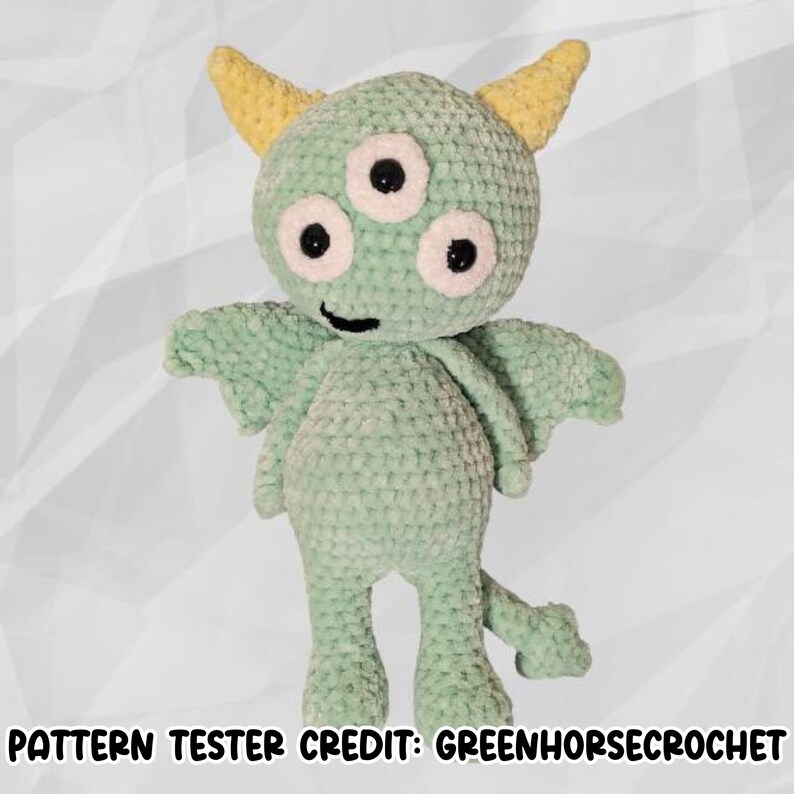 Mischievous Monster - Low Sew Crochet Pattern - Etsy