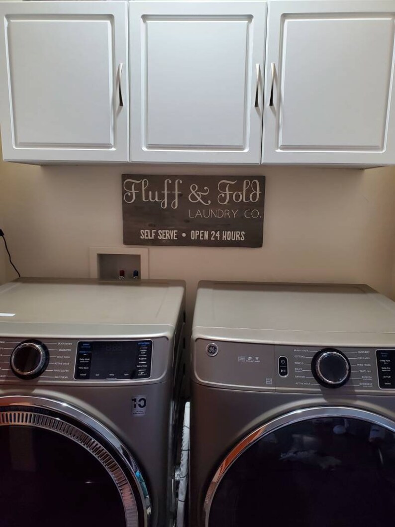 Fluff and Fold Laundry Room Sign, Laundry Room Decor, Home Decor ...