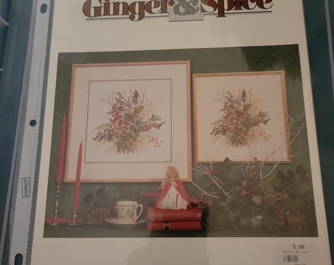 Ginger & Spice "winter Berries," Cross Stitch Pattern - Etsy