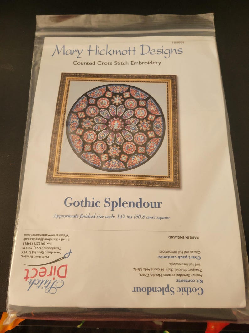 Gothic Splendour, Mary Hickmott Cross Stitch Kit - Etsy