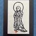Monk, Zen Monk, Shingon Monk, Buddhist Praying,matted Linocut Print ...