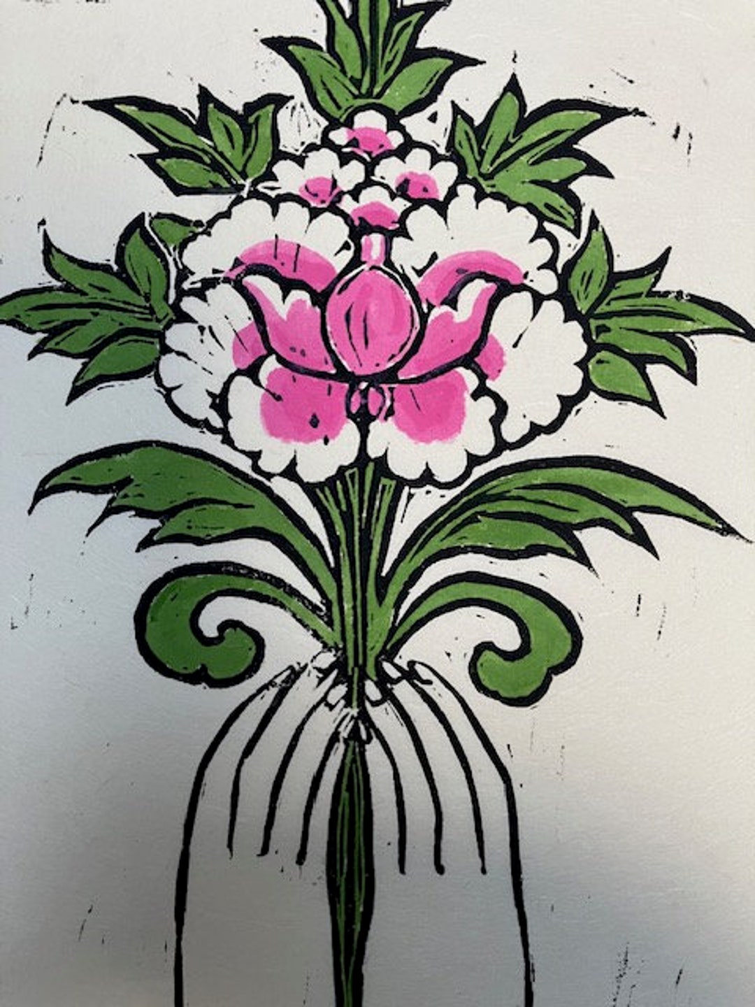 Namaste, Buddhist Art, Hand Holding Flower, Tibetan Buddhist, Original ...