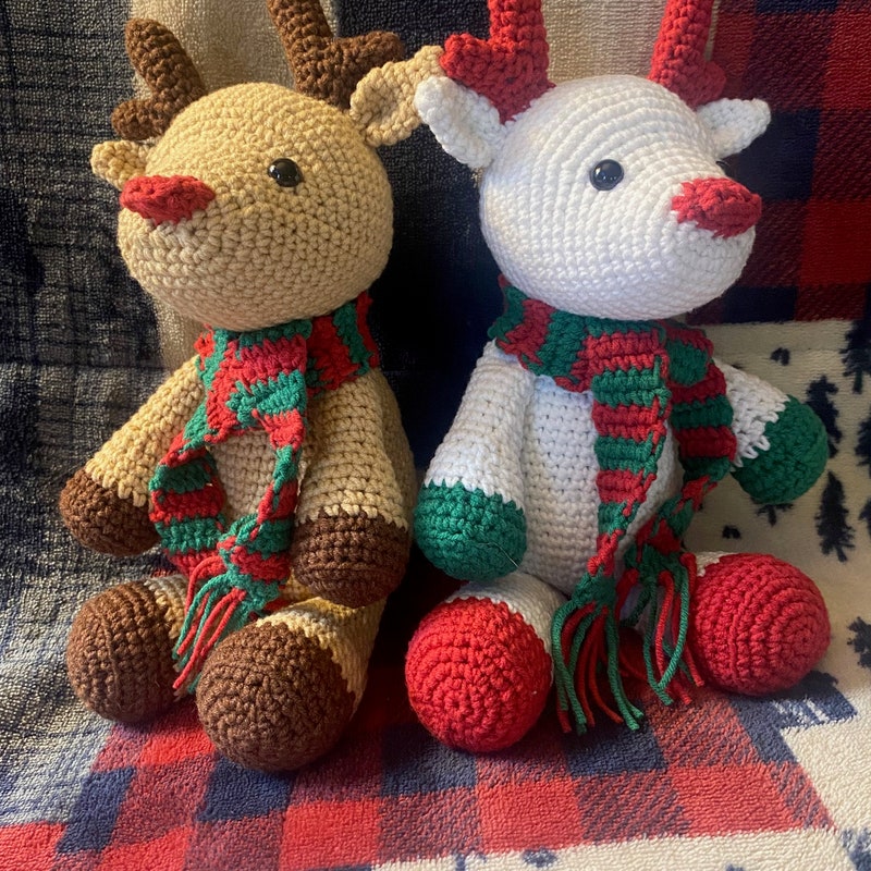 Stuffed Reindeer - Etsy