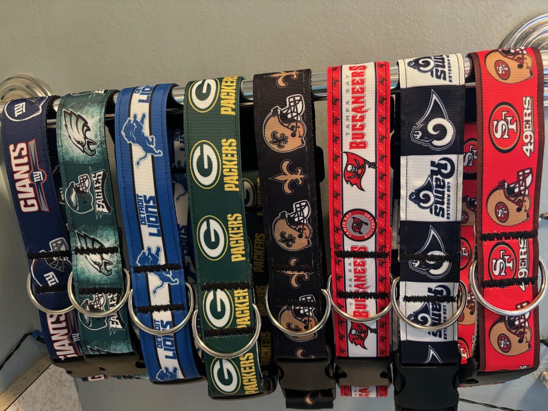 NFL NFC Dog Collar and Leashes, Available in Many Sizes From XS to ...