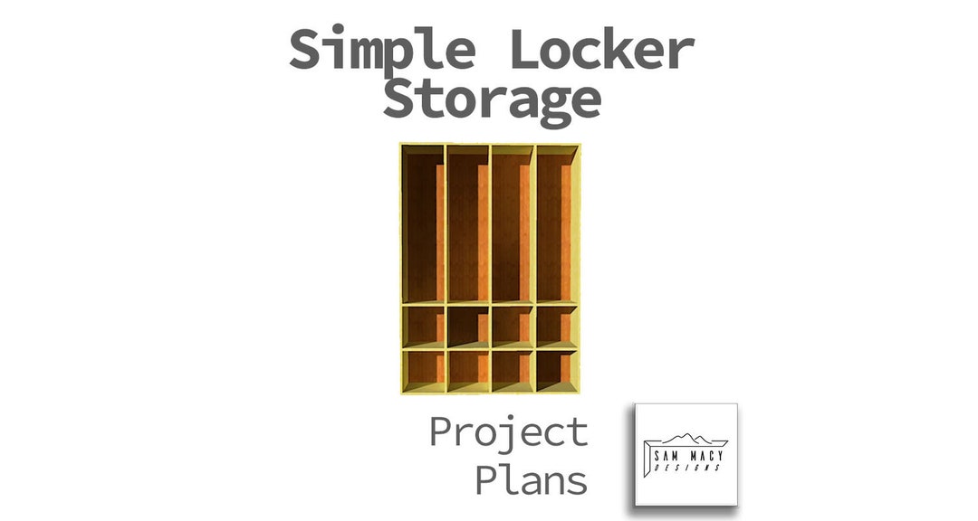 Simple Locker Storage Project Plans, Step-by-step Downloadable ...