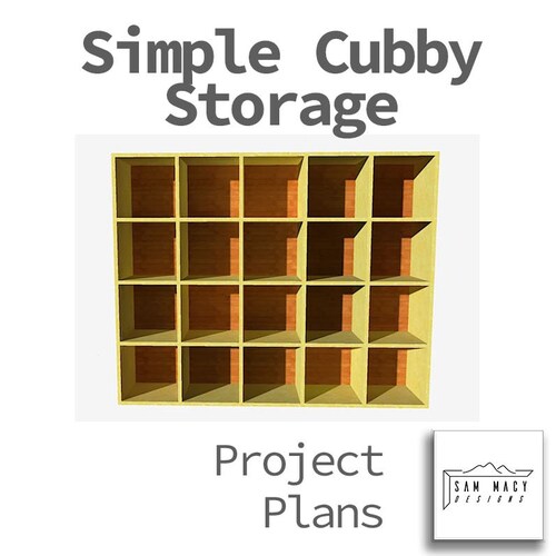 Simple DIY Cubby Storage Project Plans Step-by-step - Etsy