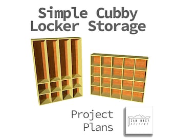 Simple DIY Cubby Storage Project Plans, Step-by-step Downloadable ...