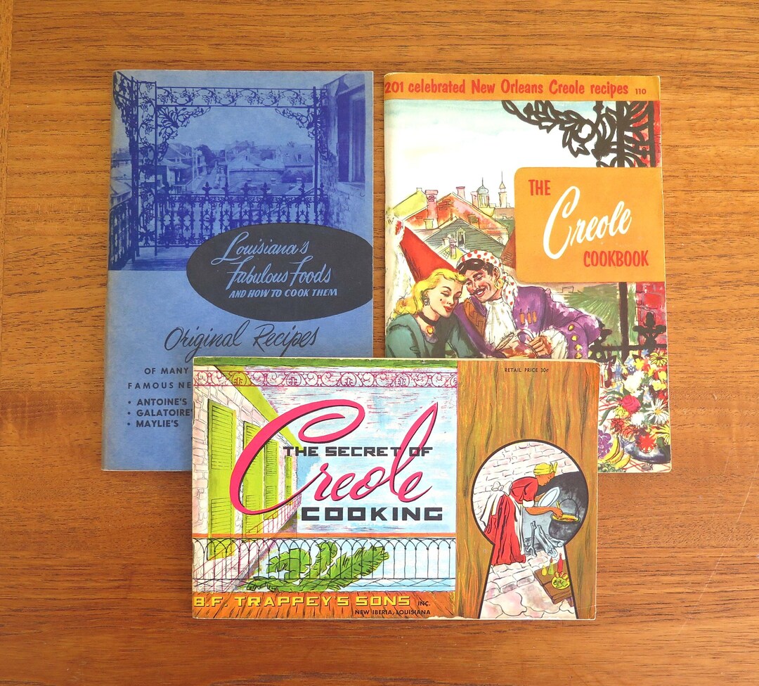 Lot of 3 Vintage Creole New Orleans Cookbooks Booklets Pamphlets, 1950s ...