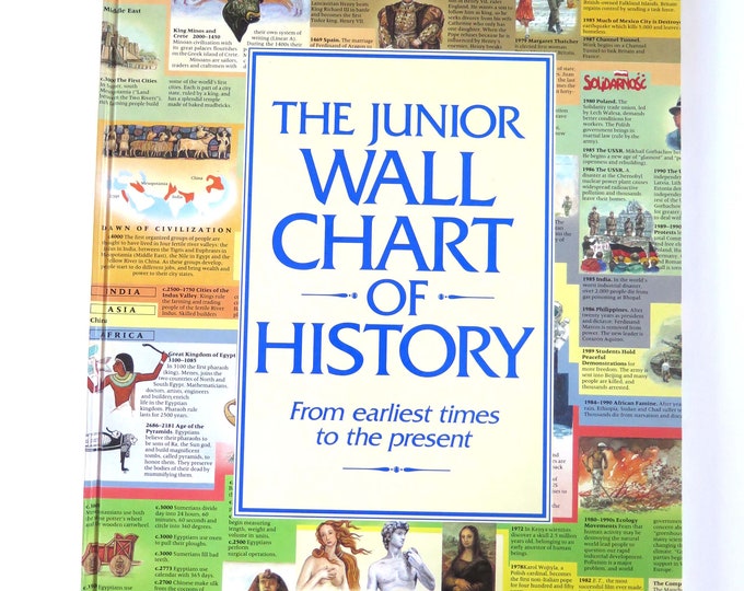 The Junior Wall Chart of History, 1990, Christos Kondeatis, Vintage ...