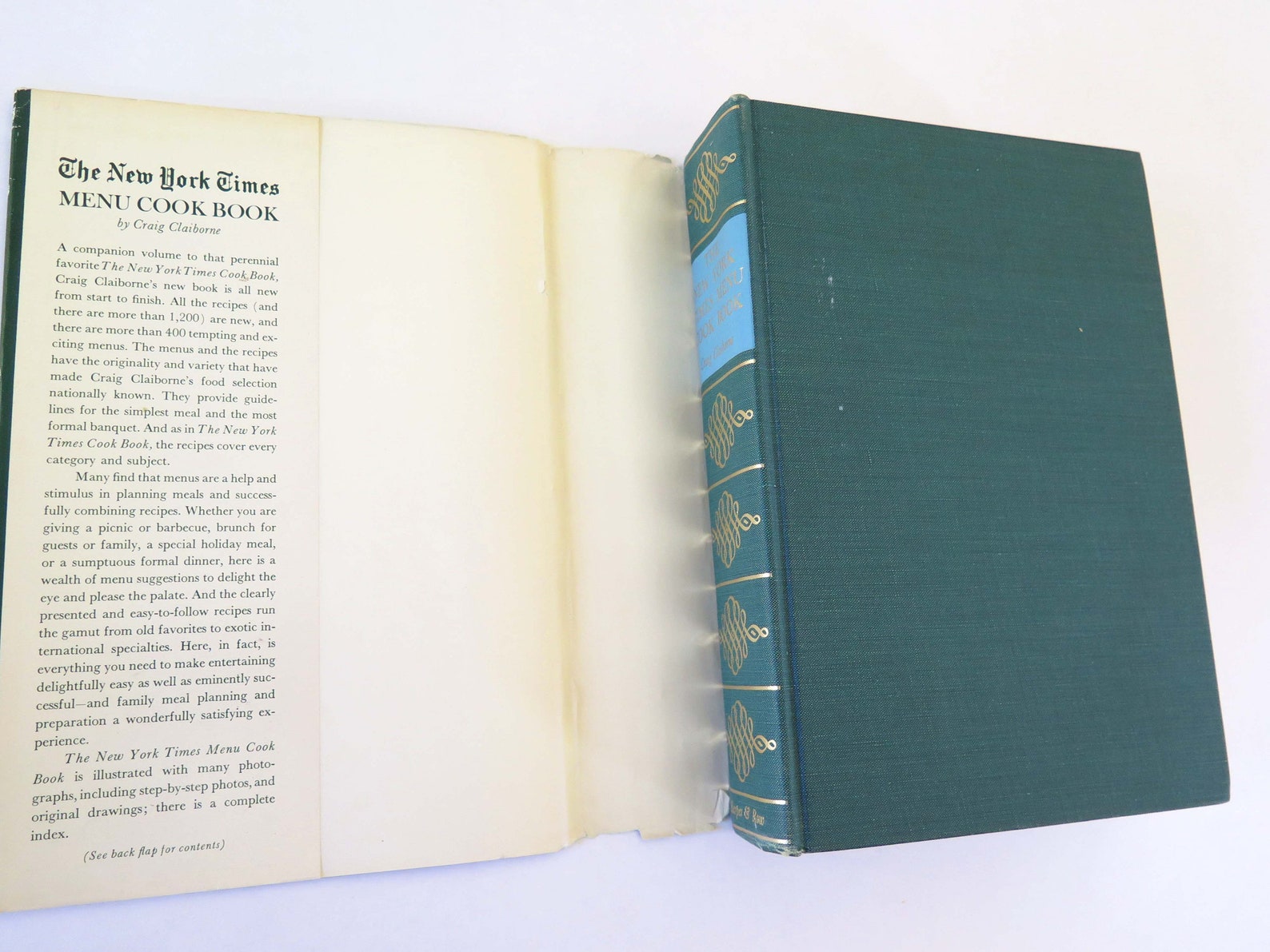 The New York Times Menu Cook Book 1966 First Edition Craig | Etsy