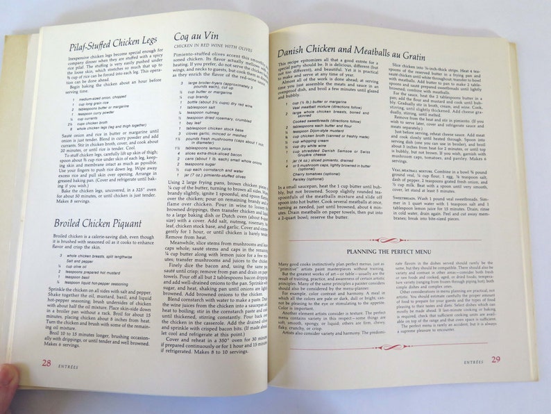 Sunset Cook Book for Entertaining 1974 Abridged Edition - Etsy