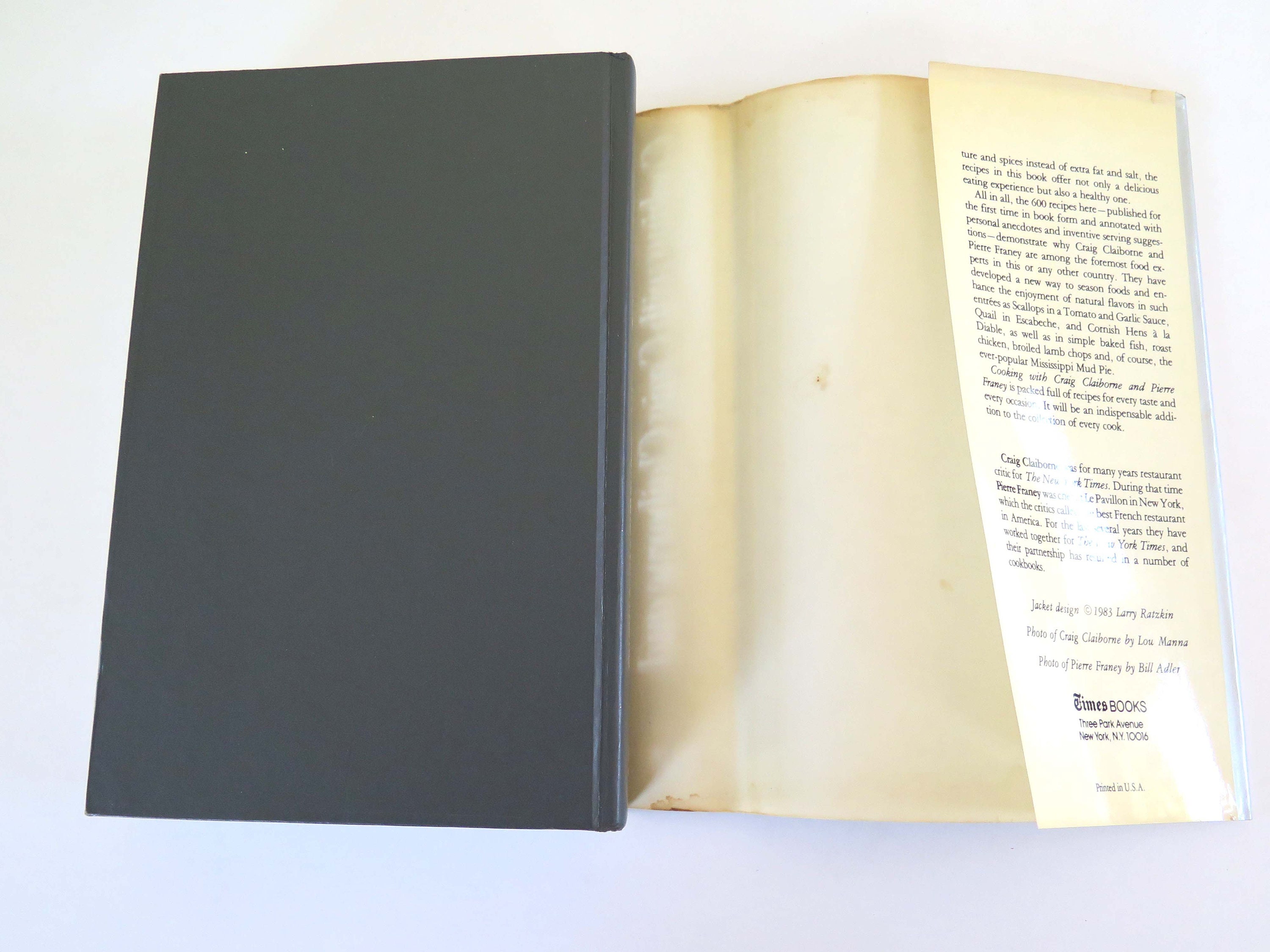 Cooking With Craig Claiborne and Pierre Franey, 1983, First Printing ...