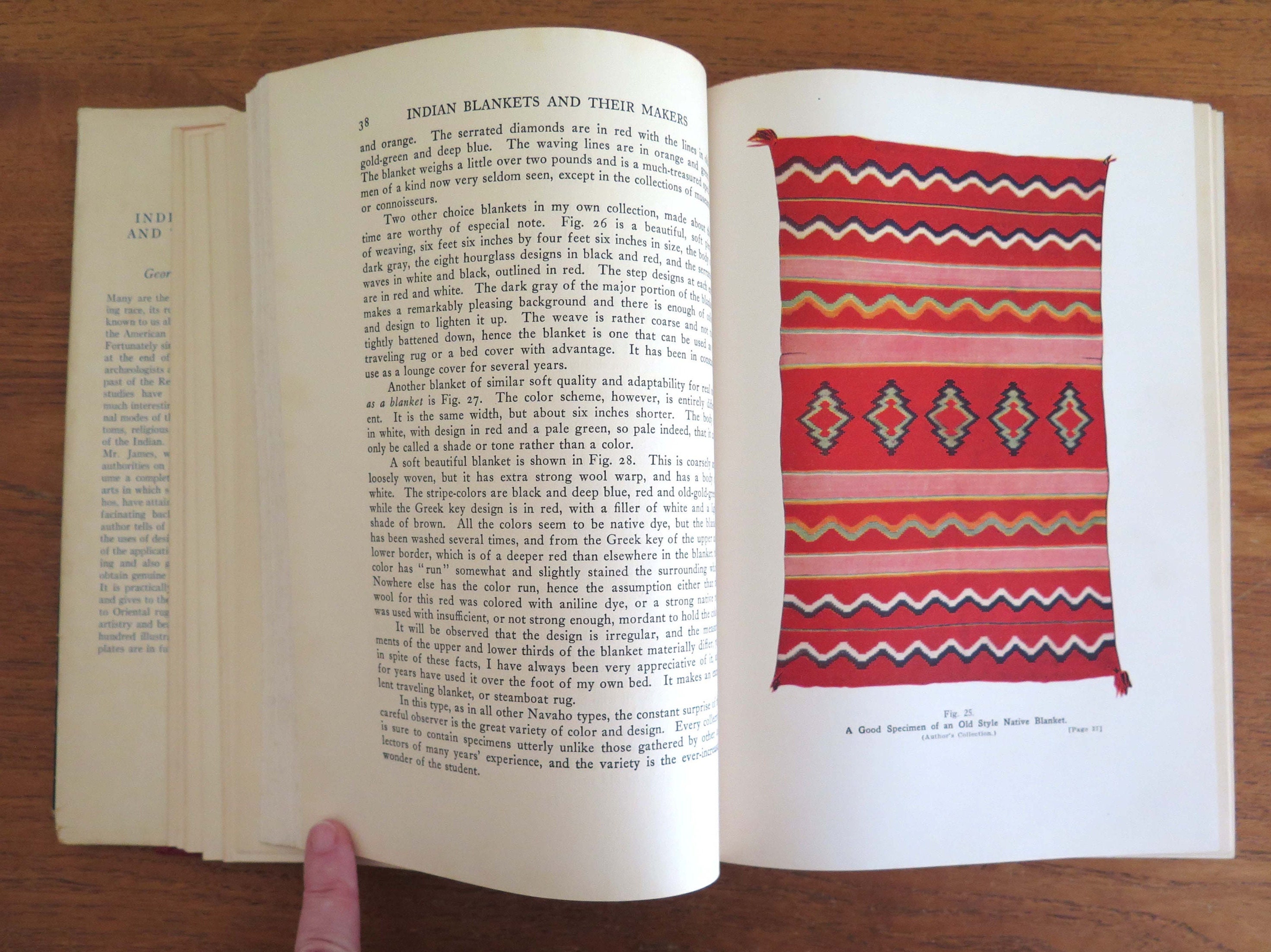 Indian Blankets and Their Makers, George Wharton James, 1937, 2nd Ed ...