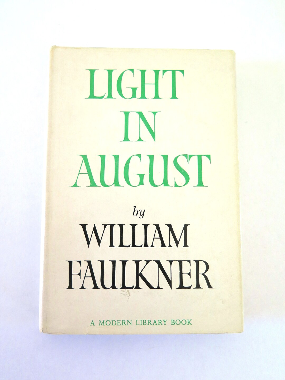 Light in August, William Faulkner, 1959, Modern Library Book, Vintage ...