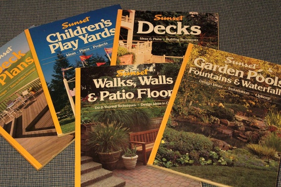 Sunset Design Plans Books Garden Pools Decks Play Yards - Etsy