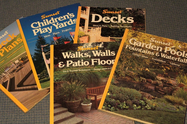 Sunset Design Plans Books Garden Pools Decks Play Yards - Etsy
