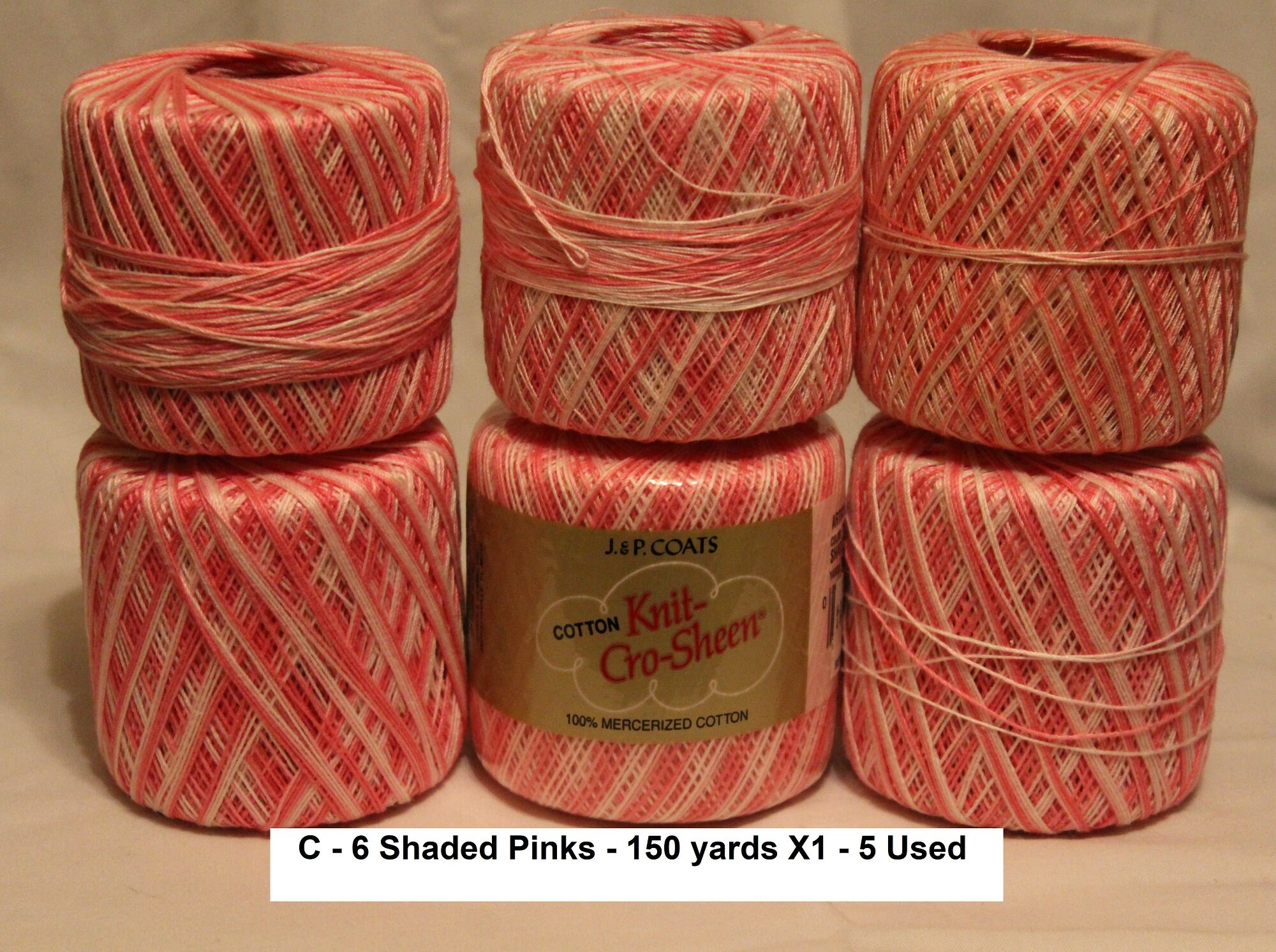 Crochet Thread Bundles Variety of Colors & Brands Machine - Etsy