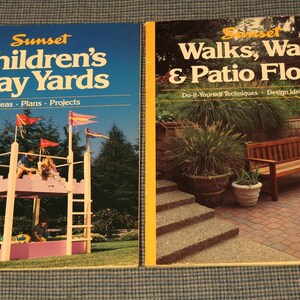 Sunset Design Plans Books ~ Garden Pools ~ Decks ~ Play Yards ~ Patios ...
