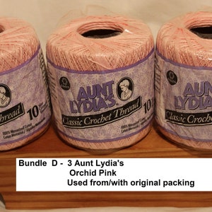 Crochet Thread Bundles ~ Variety of Colors & Brands ~ Size 10 ~ Machine ...