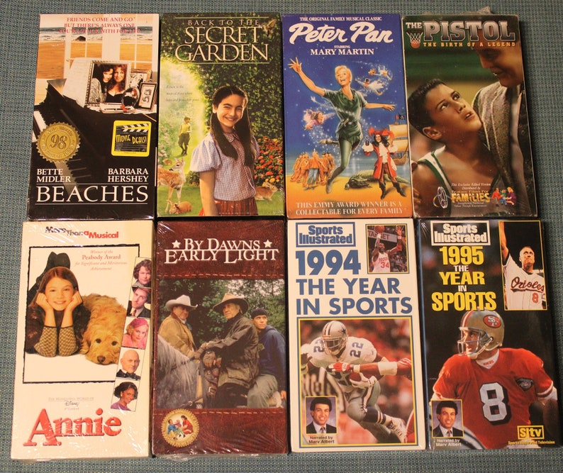 New Factory Sealed VHS Movies ~ All the Favorites ~ Variety of New Old ...