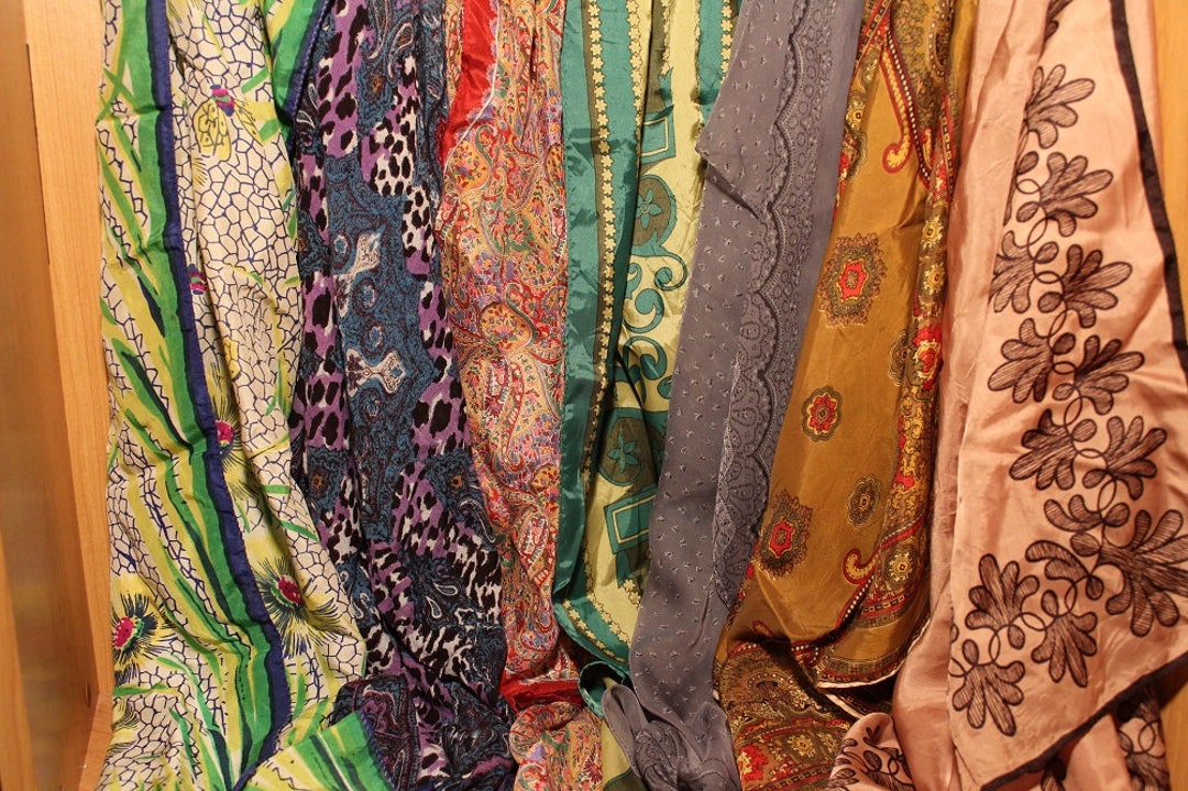 Beautiful Soft Silky Scarves ~ Variety of Designs Colors & Styles ...