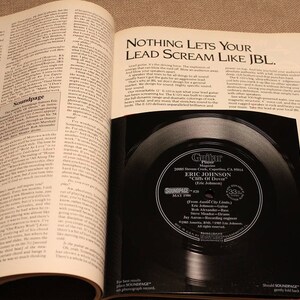 Guitar Player Magazines 1980's Back Issues Soundpage Flexidisc Record ...